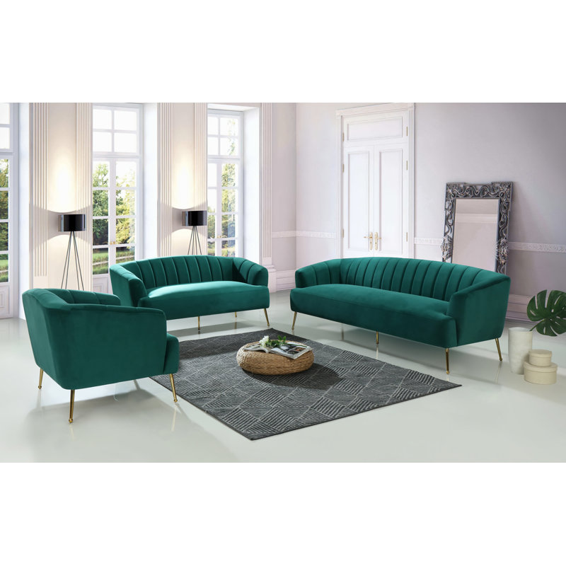 Wayfair couch green velvet store